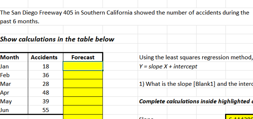 Solved The San Diego Freeway 405 in ﻿Southern California | Chegg.com