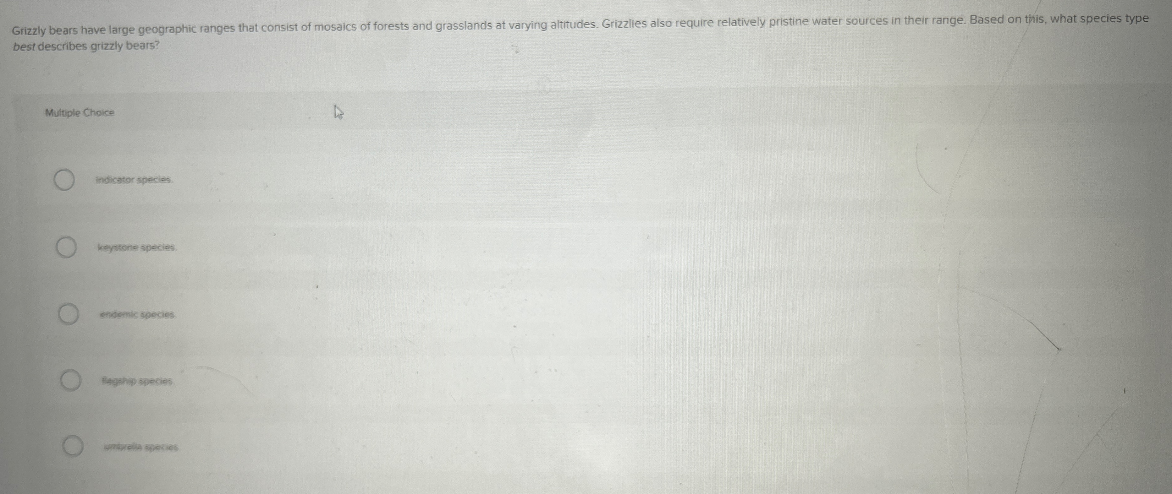 Solved Grizzly bears have large geographic ranges that | Chegg.com