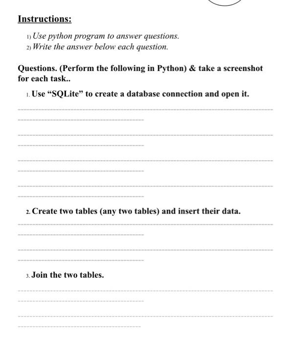 Instructions: 1) Use python program to answer | Chegg.com