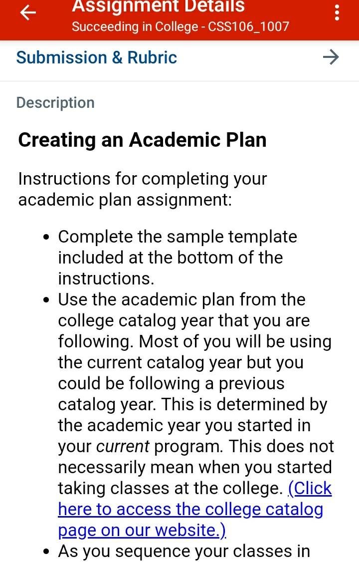 Solved Assignment Details Succeeding in College - | Chegg.com
