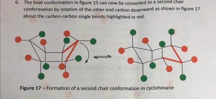Solved 6. The boat conformation in figure 15 can now be | Chegg.com