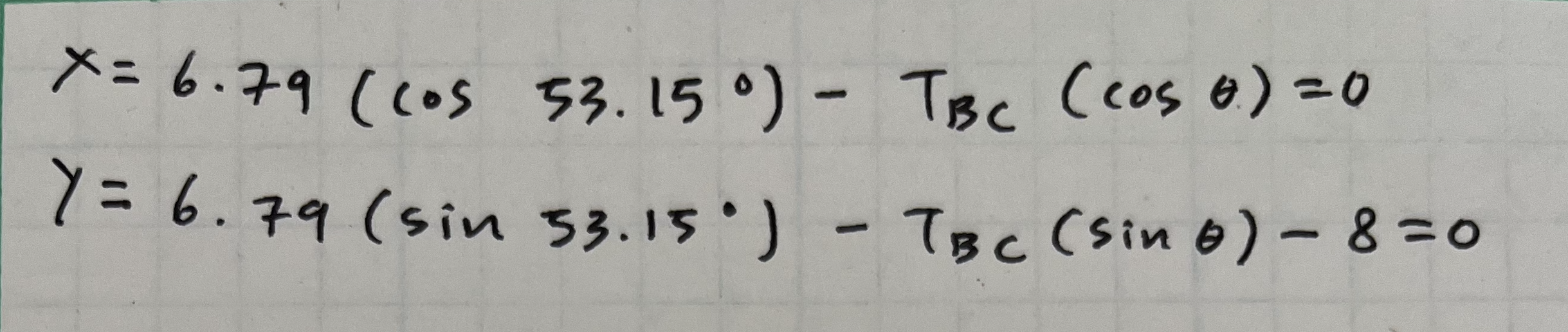 Solved please solve for theta and T_BC | Chegg.com