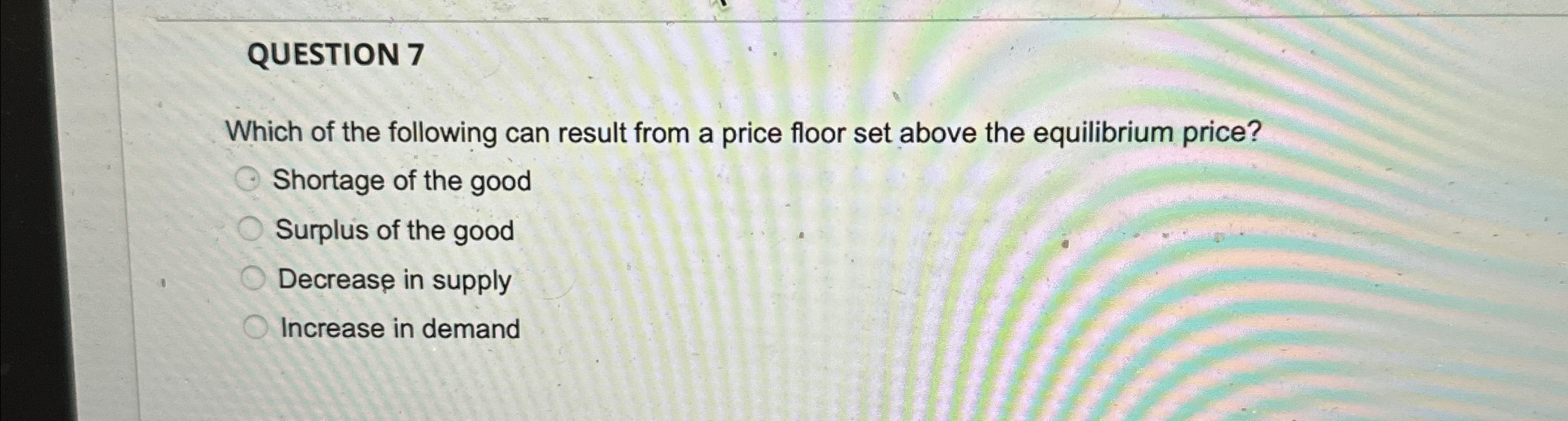 Solved QUESTION 7Which of the following can result from a | Chegg.com
