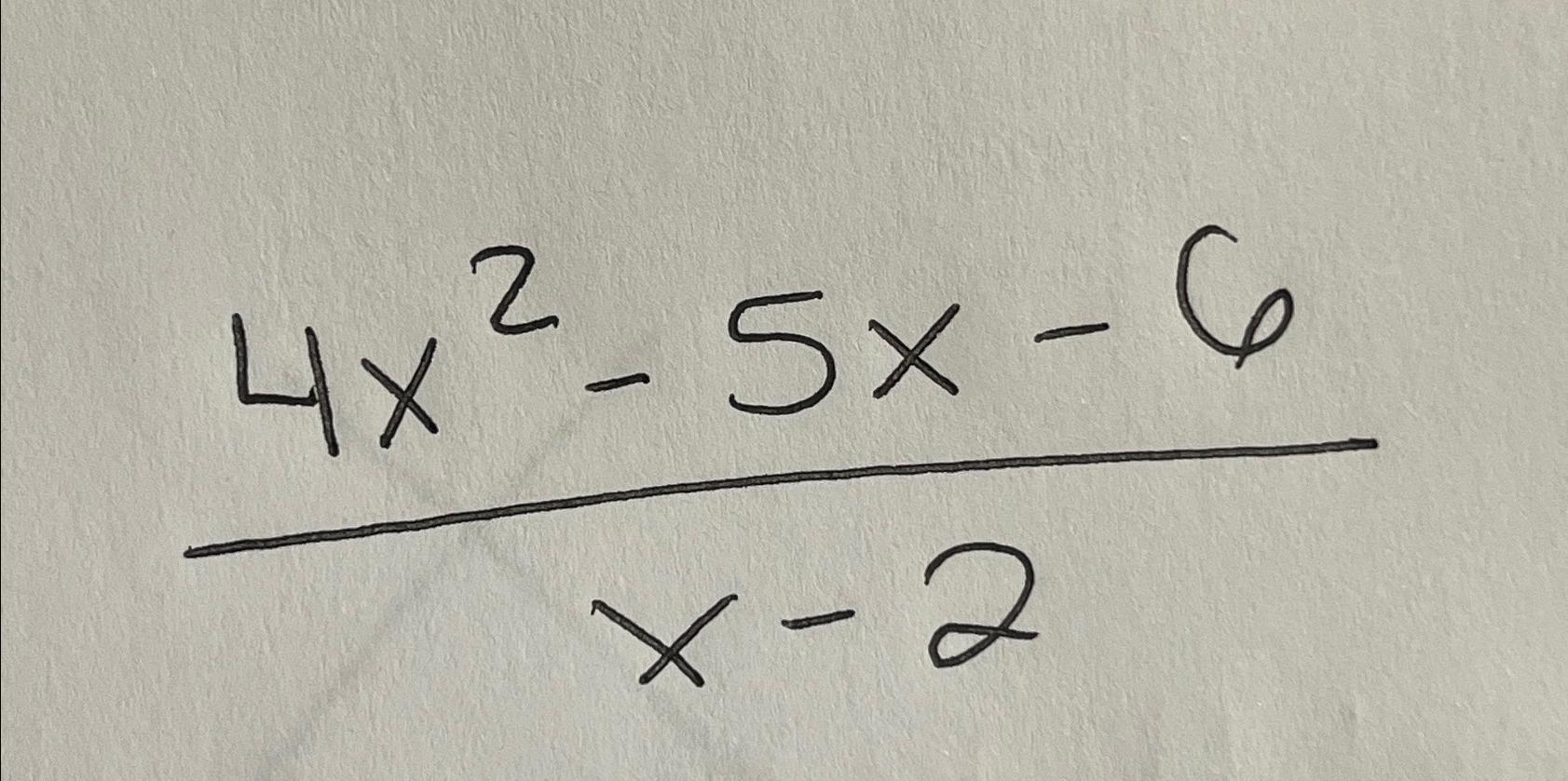 Solved 4x2-5x-6x-2 ﻿Please factor | Chegg.com