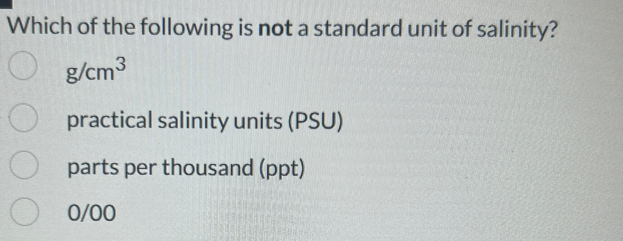 Solved Which of the following is not a standard unit of | Chegg.com