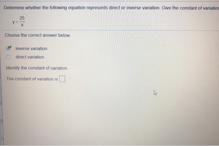 Solved Determine whether the following equation represents | Chegg.com