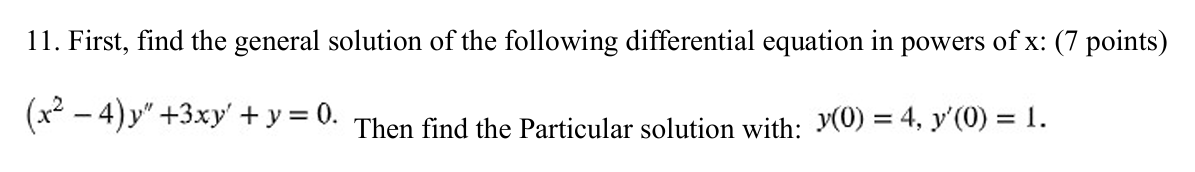 Solved First, find the general solution of ﻿the following | Chegg.com