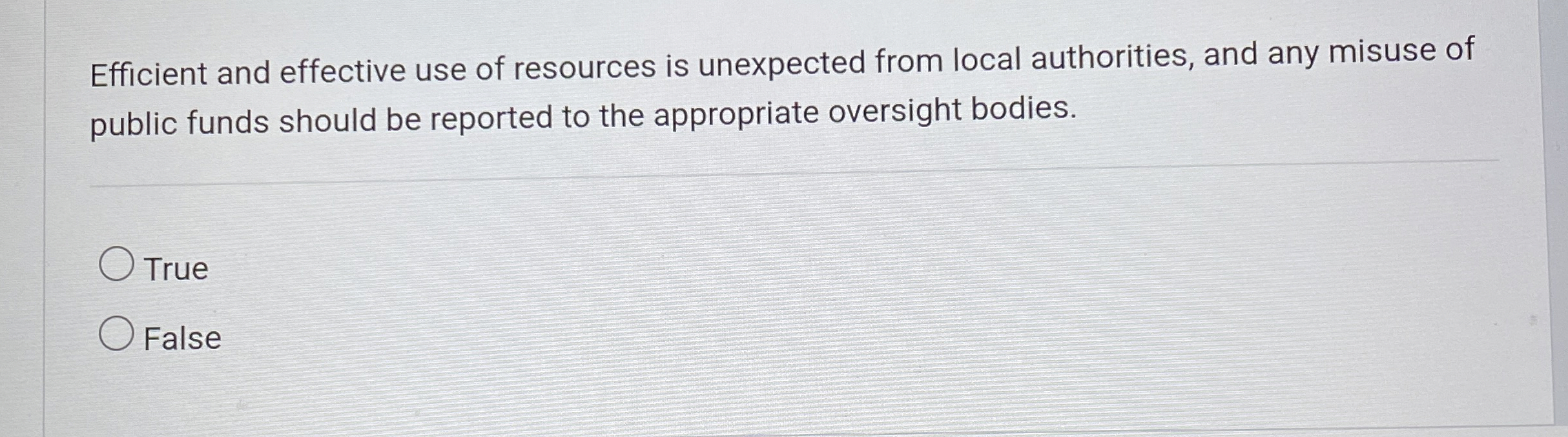 Efficient and effective use of resources is | Chegg.com