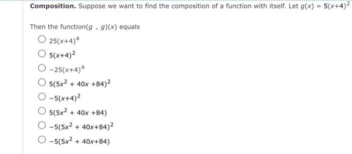 Solved Composition. Suppose we want to find the composition | Chegg.com