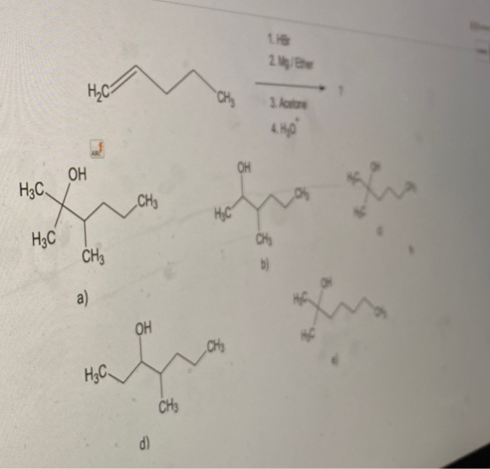 Solved 20 여 "CH₂ 4.10 OH OH HgC. 용 HC H3C CH3 CH b) a) 동 Ha | Chegg.com