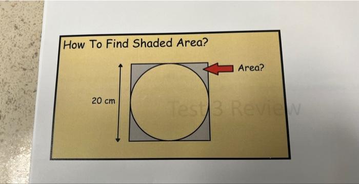 Solved How To Find Shaded Area? | Chegg.com