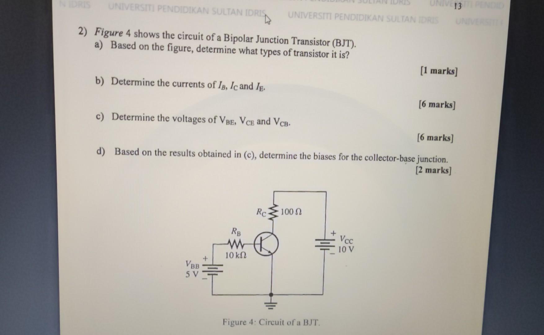 Solved c) Figure 3 shows a diode circuit analysis based on | Chegg.com