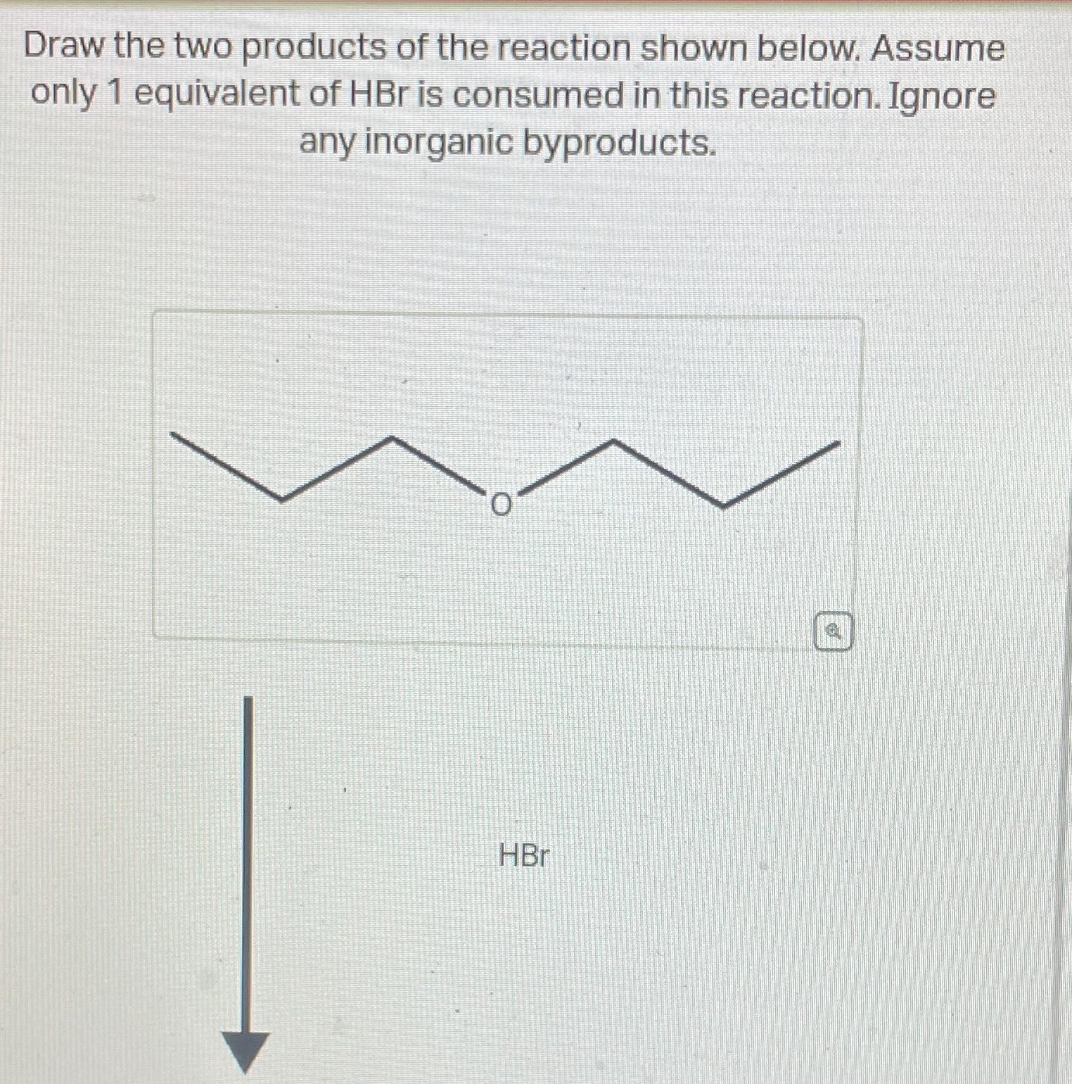 Solved Draw the two products of the reaction shown below. | Chegg.com