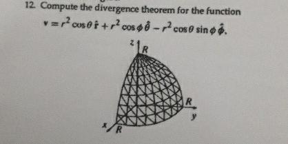 Solved Compute the divergence theorem for the | Chegg.com