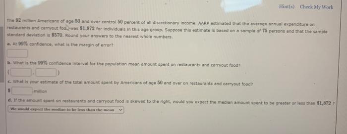 Solved ens Exercise 08.23 Algo (Determining the Sample Size) | Chegg.com