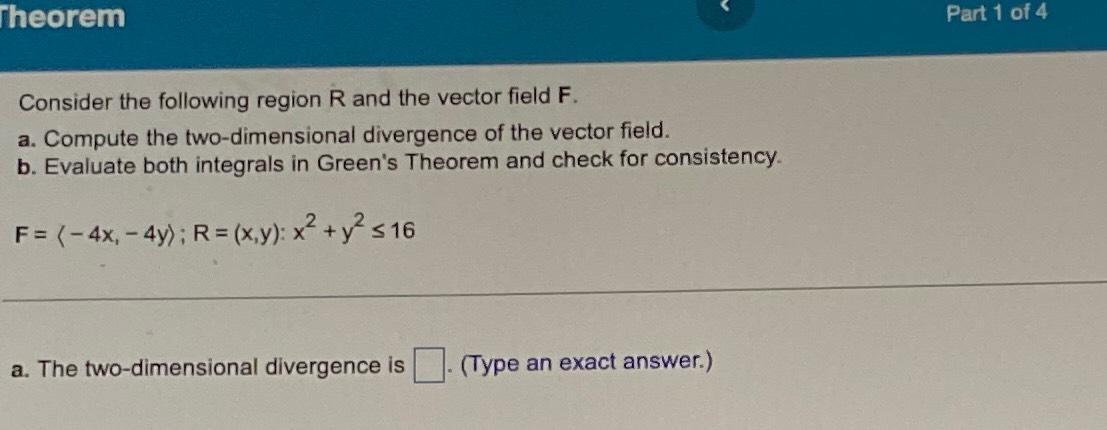 Solved Part 1 ﻿of 4Consider the following region R ﻿and the | Chegg.com