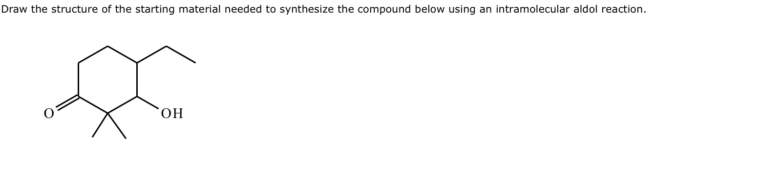 Solved Draw the structure of the starting material needed to | Chegg.com
