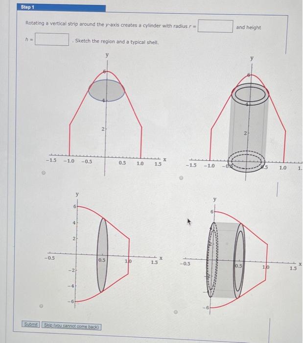 Solved Tutorial Exercise Use the method of cylindrical | Chegg.com