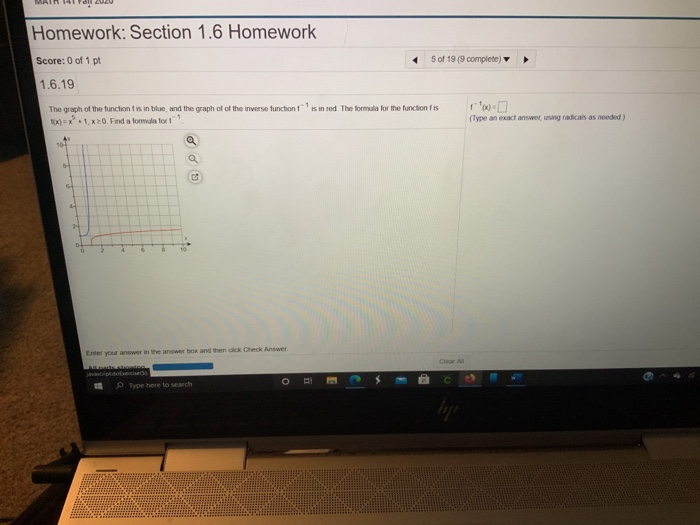 Solved Homework: Section 1.6 Homework Score: 0 of 1 pt 5 of | Chegg.com Solved Homework: Section 1.6 Homework Score: 0 of 1 pt 5 of | Chegg.com