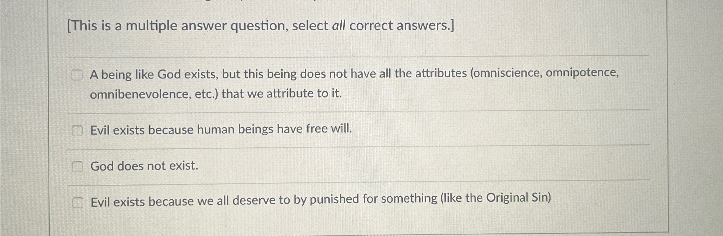 Solved [This is a multiple answer question, select all | Chegg.com