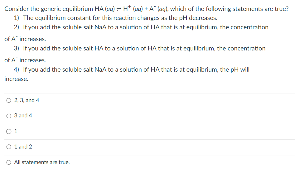 Solved Consider the generic equilibrium | Chegg.com