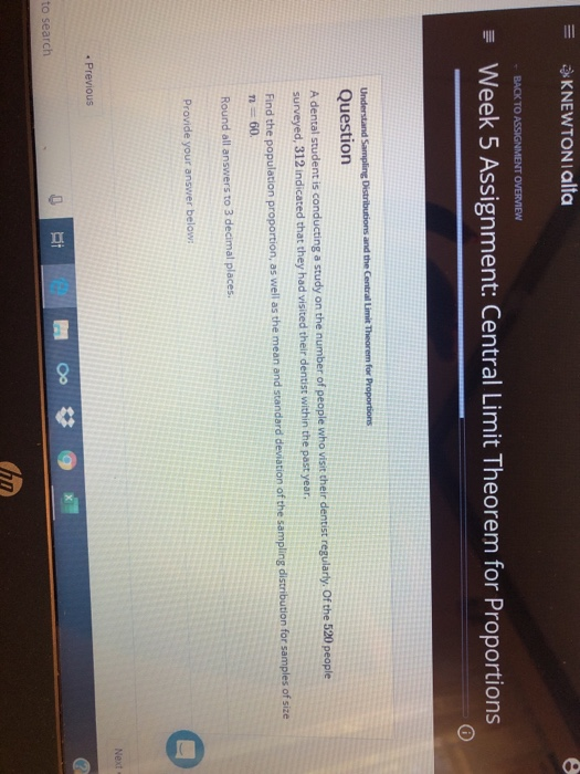 = KNEWTONI alta - BACK TO ASSIGNMENT OVERVIEW = Week | Chegg.com