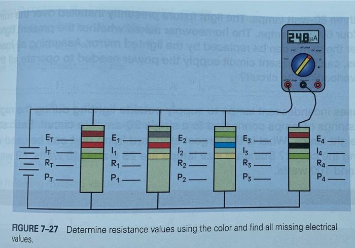 Solved EU. 11. Find the resistance values using the color | Chegg.com