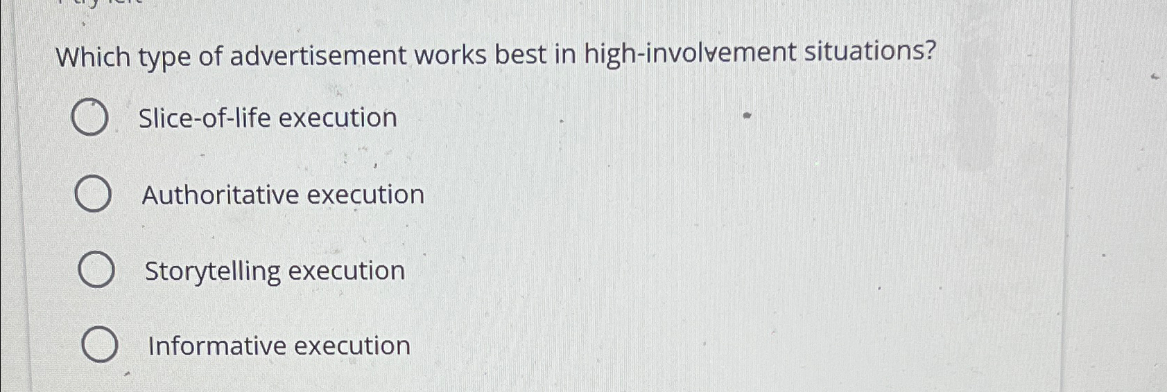 Solved Which type of advertisement works best in | Chegg.com