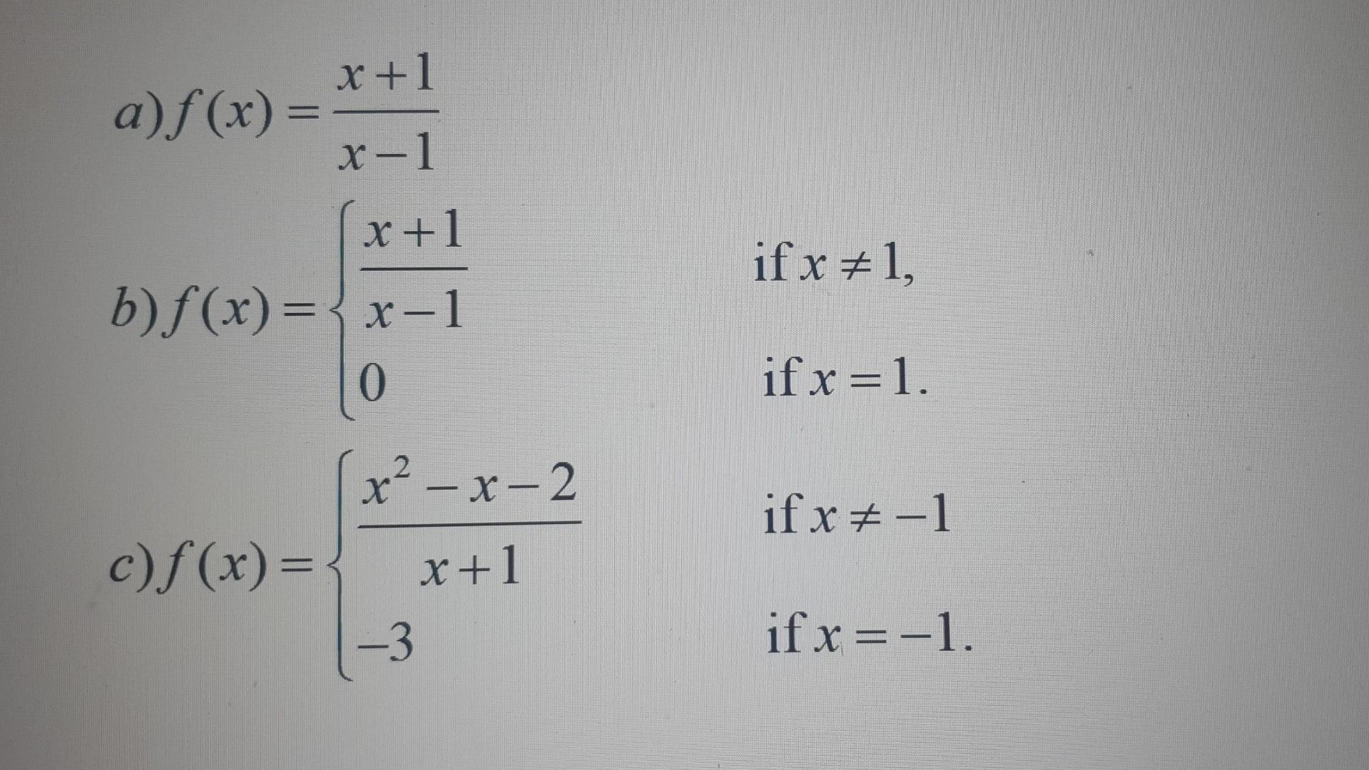 Solved Find at least one point at which each function is not | Chegg.com