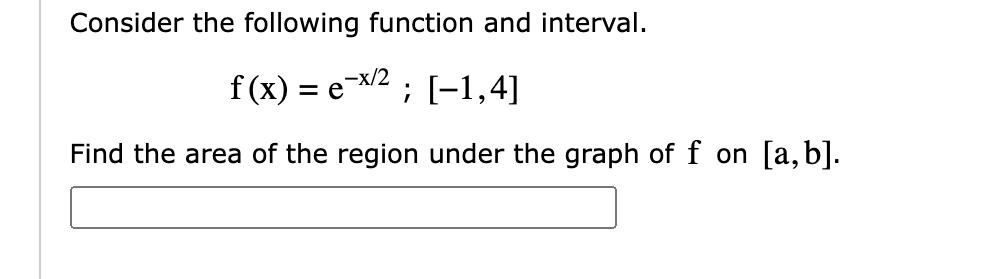 Solved Consider the following function and | Chegg.com