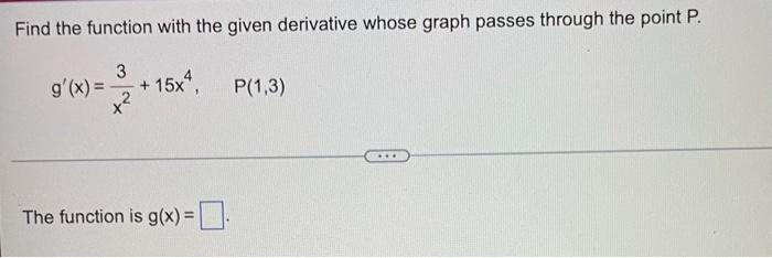 Solved Find all possible functions with the given | Chegg.com