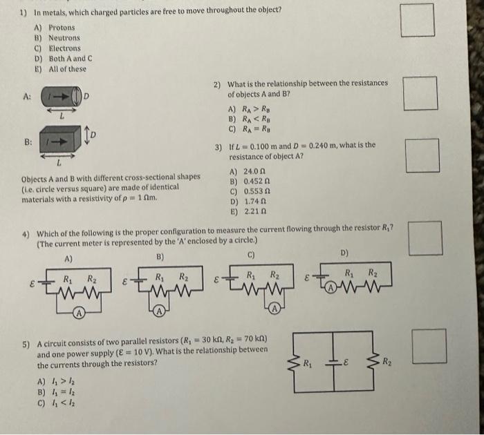 Solved A: B: Objects A and B with different cross-sectional | Chegg.com