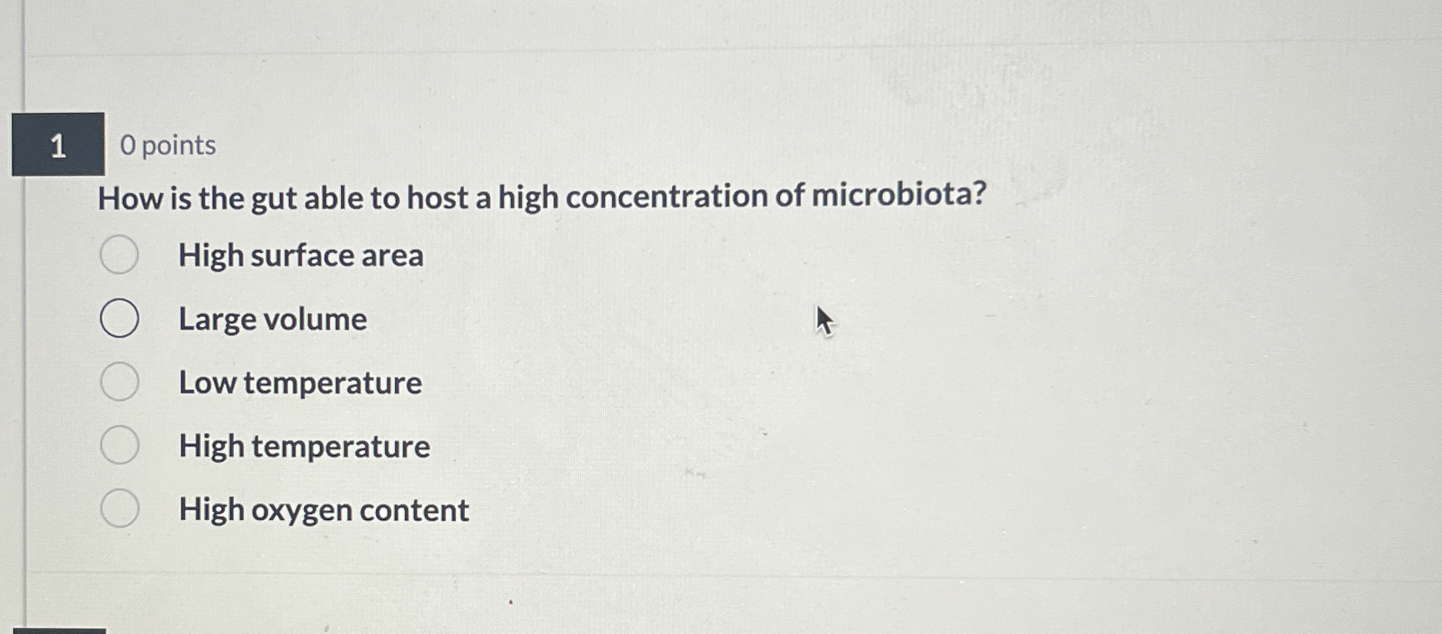 Solved 10 ﻿pointsHow is the gut able to host a high | Chegg.com