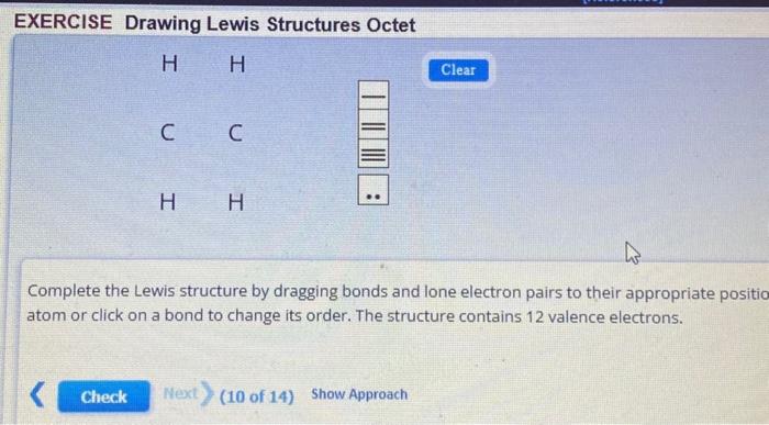 Solved EXERCISE Drawing Lewis Structures Octet Complete the | Chegg.com