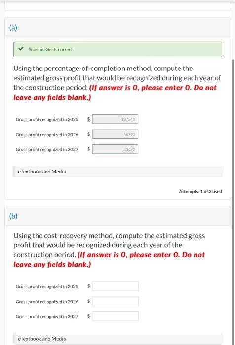 Solved Using the percentage-of-completion method, compute | Chegg.com