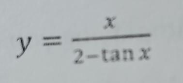 Solved y=x2-tanx ﻿find derivative | Chegg.com