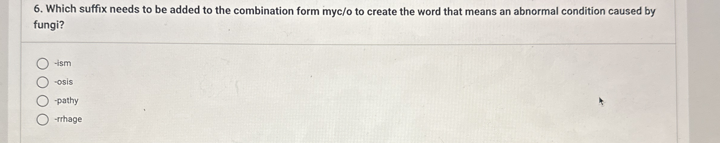 Which suffix needs to be added to the combination | Chegg.com