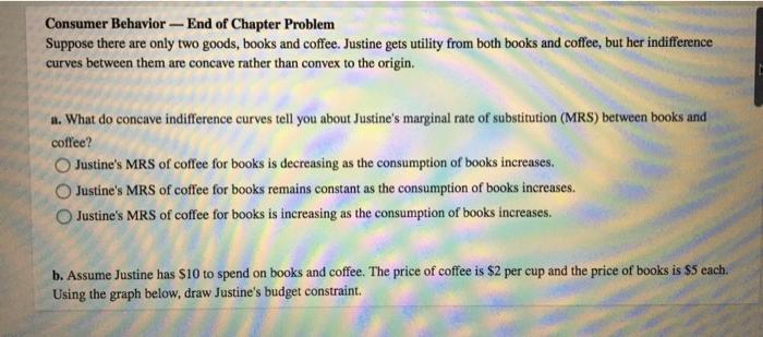 Solved Consumer Behavior - End of Chapter Problem Suppose | Chegg.com