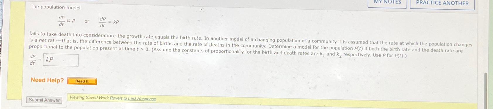 Solved PRACTICE ANOTHER\\nThe population | Chegg.com