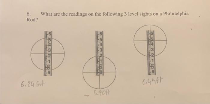 Solved 6. Rod? What are the readings on the following 3 | Chegg.com