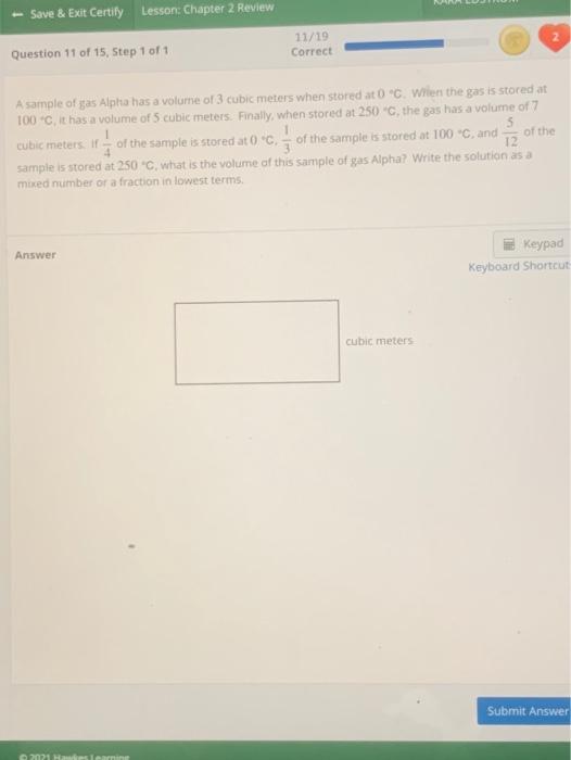 Solved Save & Exit Certify Lesson: Chapter 2 Review 11/19 | Chegg.com