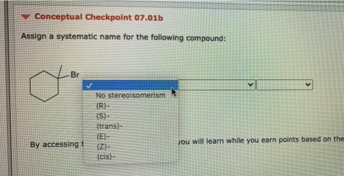 Solved Conceptual Checkpoint 07.01b Assign a systematic name | Chegg.com