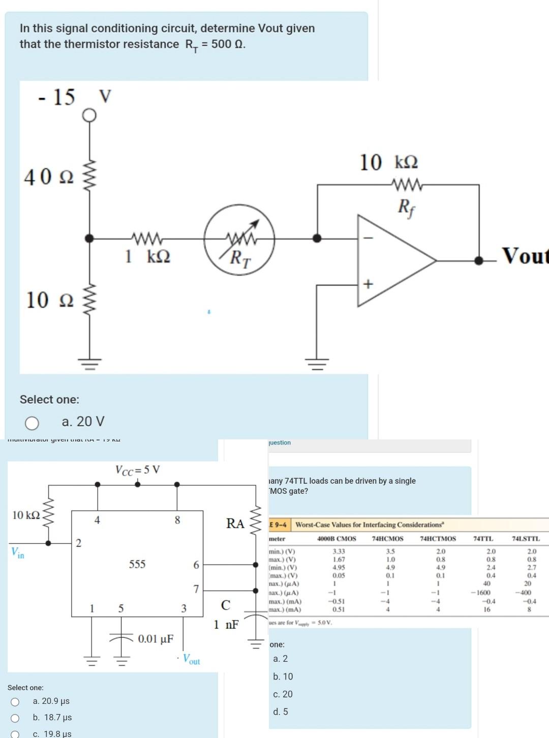 Solved In this signal conditioning circuit, determine Vout | Chegg.com