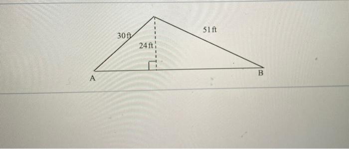 Solved What is the length of AB in the accompanying figure? | Chegg.com