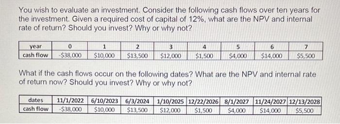 Solved *PLEASE ANSWER IN EXCEL USING FORMULAS*You wish to | Chegg.com