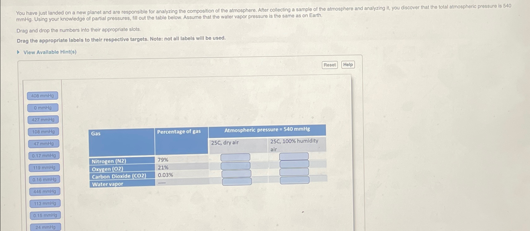 Solved mmHg. ﻿Using your knowledge of partial pressures, | Chegg.com