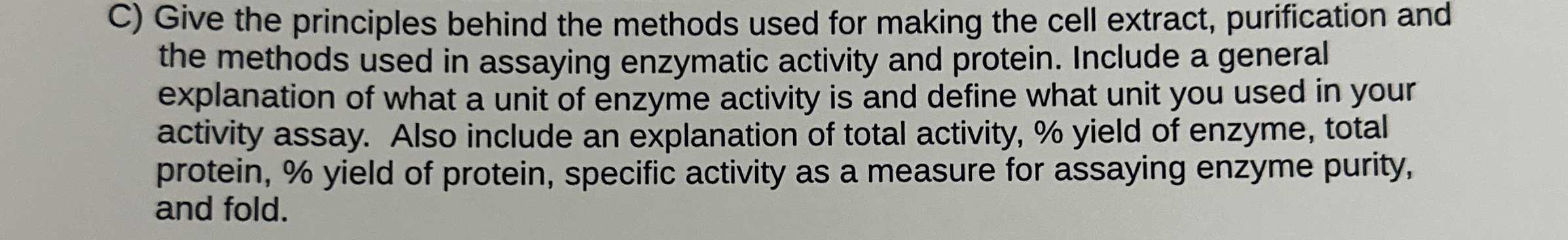 Solved C) ﻿Give the principles behind the methods used for | Chegg.com