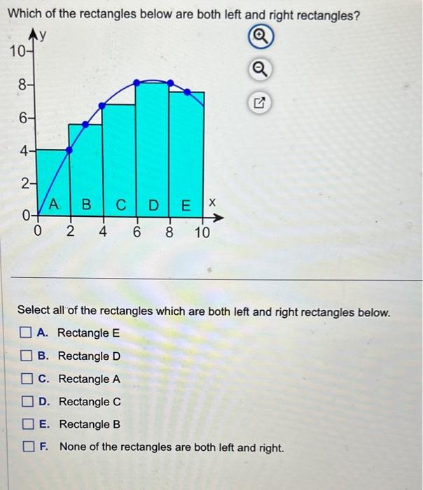 Solved Which of the rectangles below are both left and right | Chegg.com