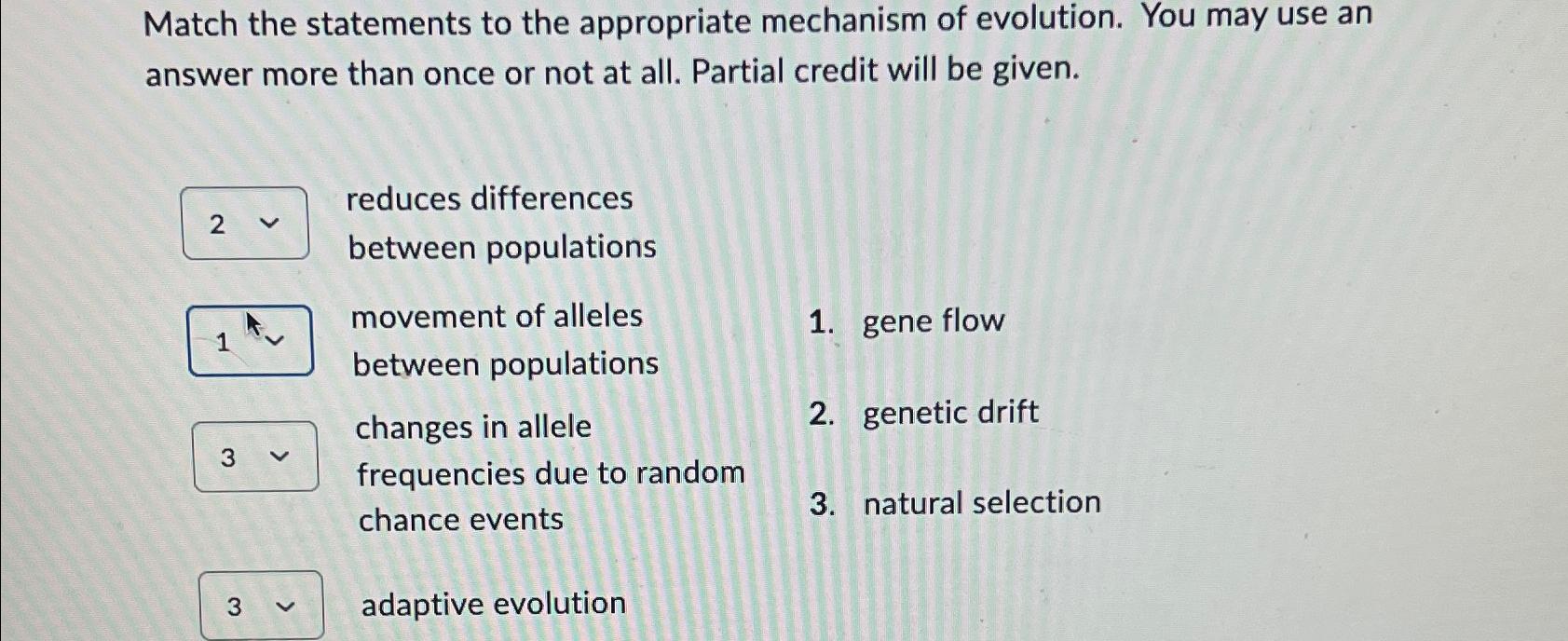 Solved Match the statements to the appropriate mechanism of | Chegg.com