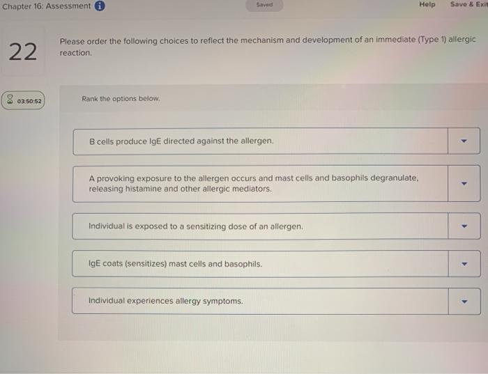 Solved Chapter 16: Assessment Saved Help Save & Exit 22 | Chegg.com
